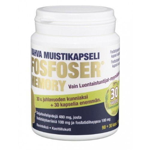 4 x Fosfoser Memory 90 + 30 capsules